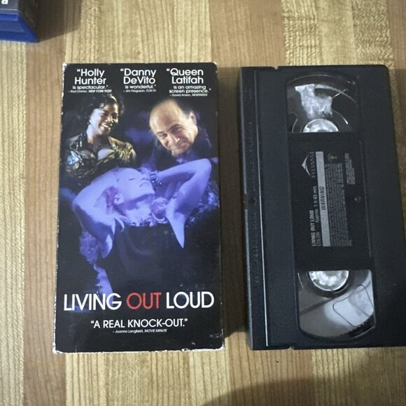 Media | Living Out Loud Vhs 1998 Holly Hunter Danny Devito Queen ...